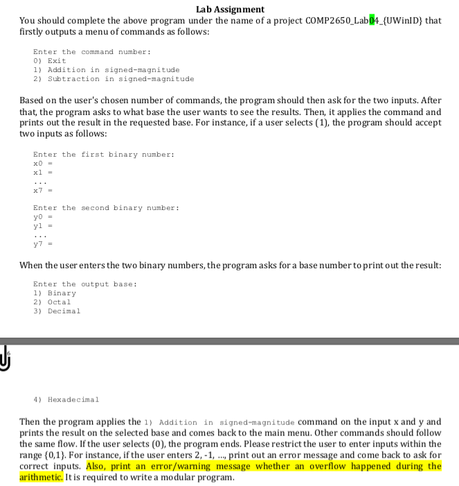 Step2. Writing Modular Programs As we did in Lab 03, | Chegg.com