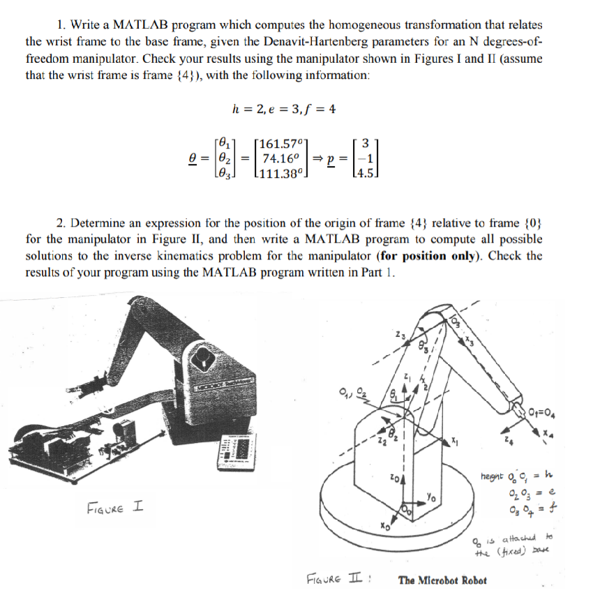 1. Write a MATLAB program which computes the | Chegg.com