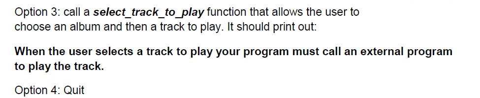 Solved Write a complete C++ program to create a music | Chegg.com