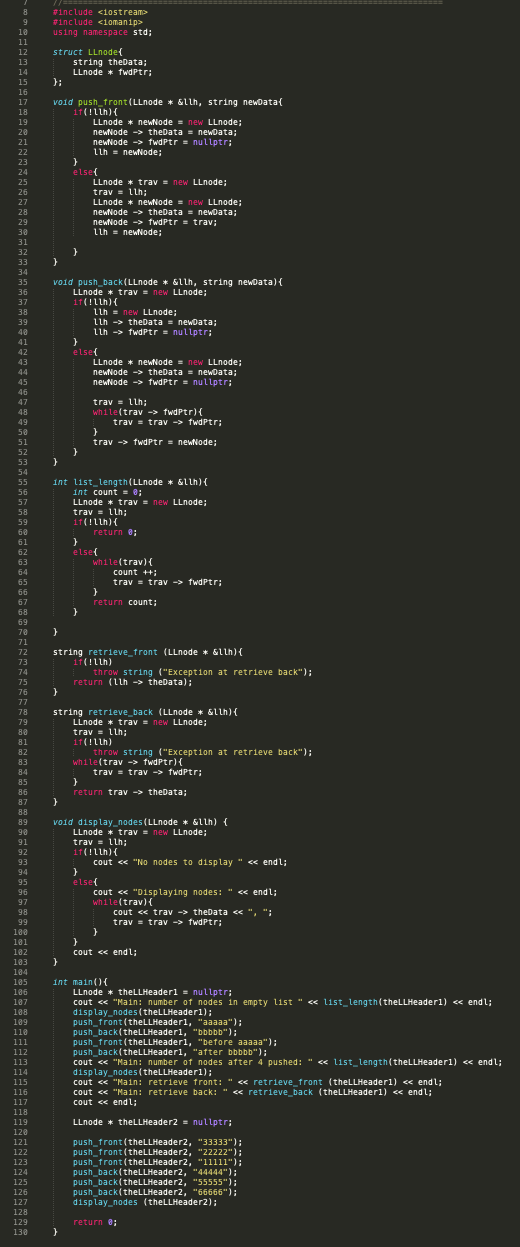 Solved Beginner Level C++ Linked List. Need to convert my | Chegg.com