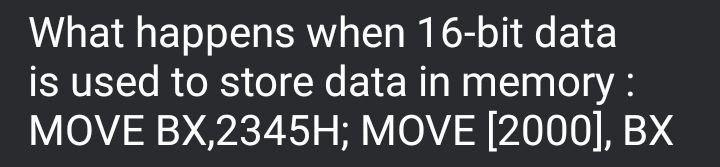 Solved What happens when 16-bit data is used to store data | Chegg.com