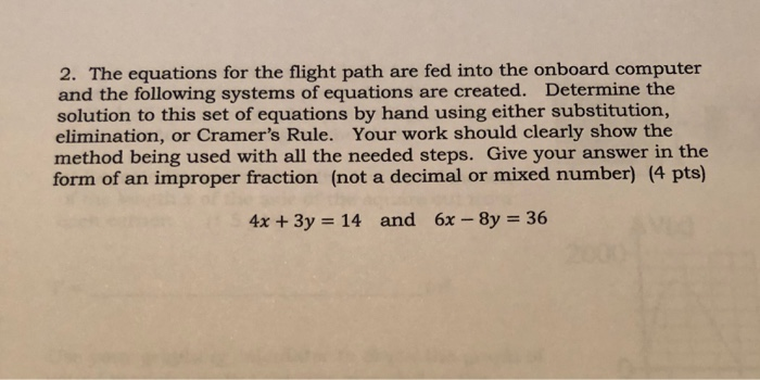 Solved 2. The equations for the flight path are fed into the | Chegg.com
