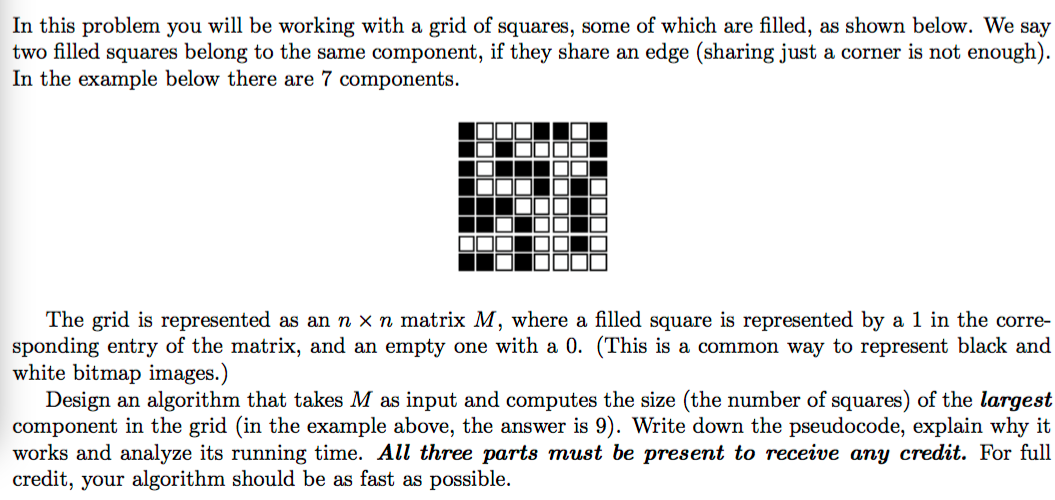 Solved In this problem you will be working with a grid of | Chegg.com