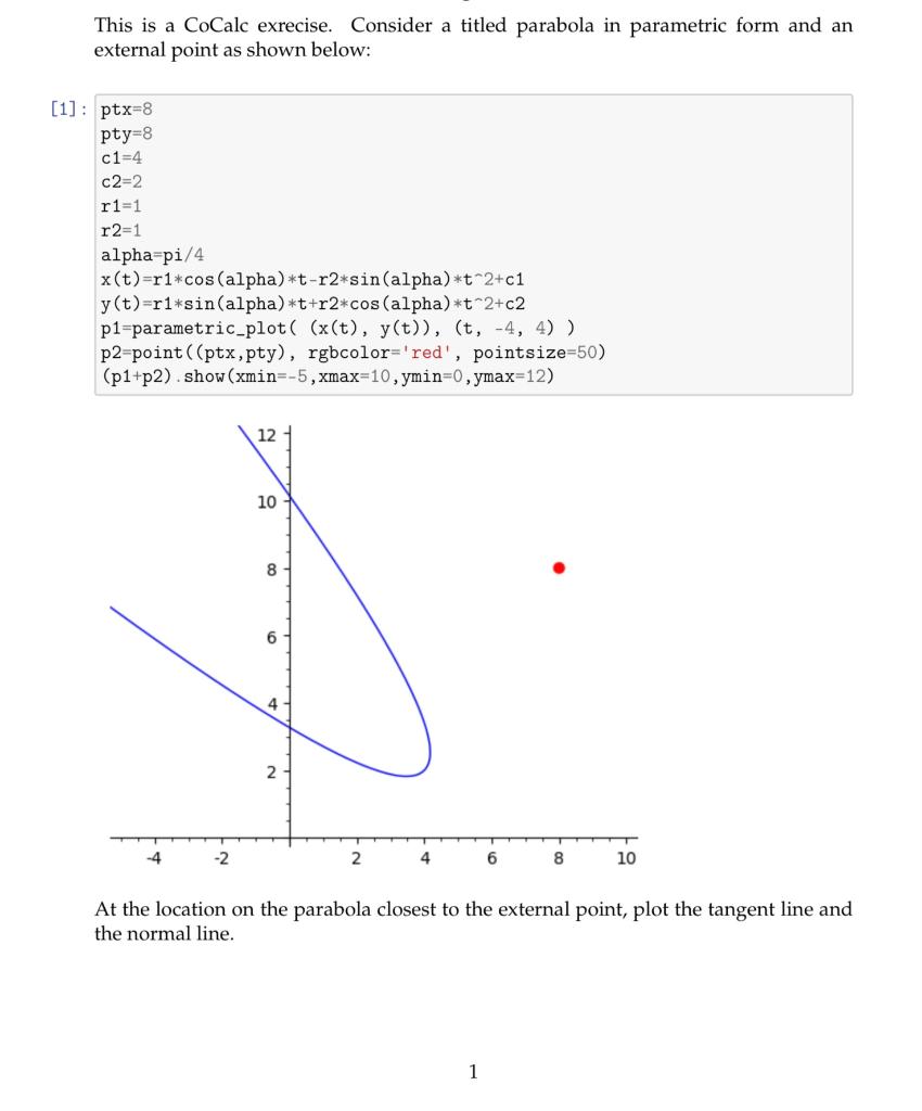 a This is a CoCalc exrecise. Consider a titled | Chegg.com