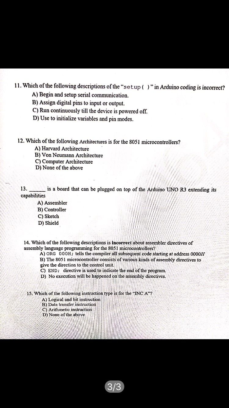Solved bit microcontroller board based on the ATmega328 | Chegg.com