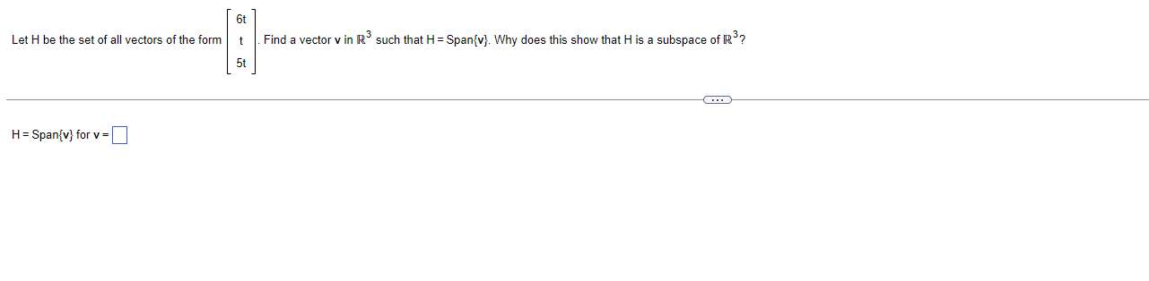 Solved Let H be the set of all vectors of the form | Chegg.com