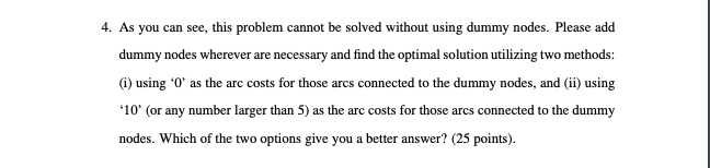 Module 2: Network Optimization - Problem homework 1 | Chegg.com