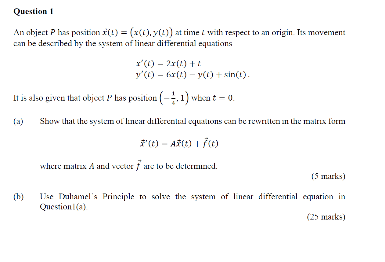 Solved An object P has position x(t)=(x(t),y(t)) at time t | Chegg.com