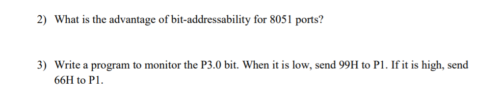 Solved 2) What is the advantage of bit-addressability for | Chegg.com