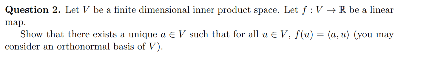 Solved Question 2. Let \\( V \\) be a finite dimensional | Chegg.com