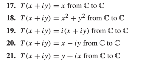 Solved Find out which of the transformations in Exercises 1 | Chegg.com