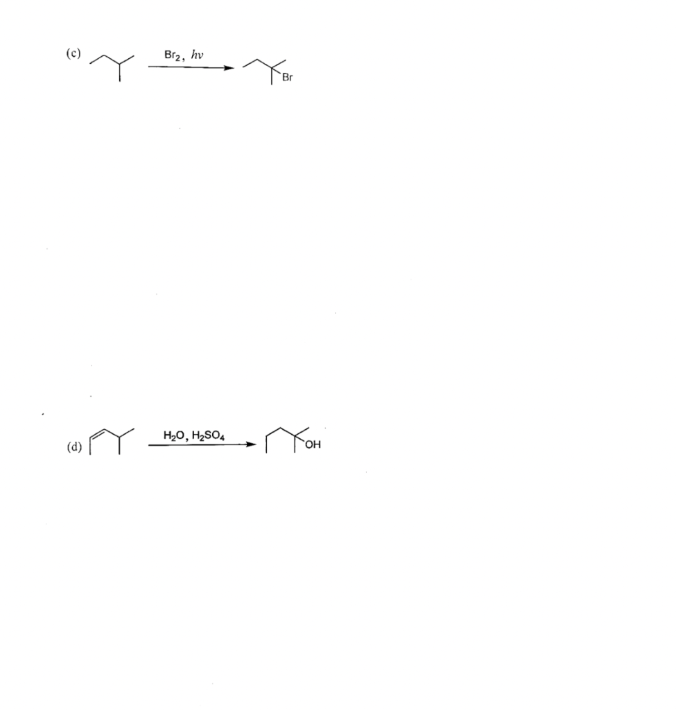 Solved Write the mechanism for each of the following | Chegg.com