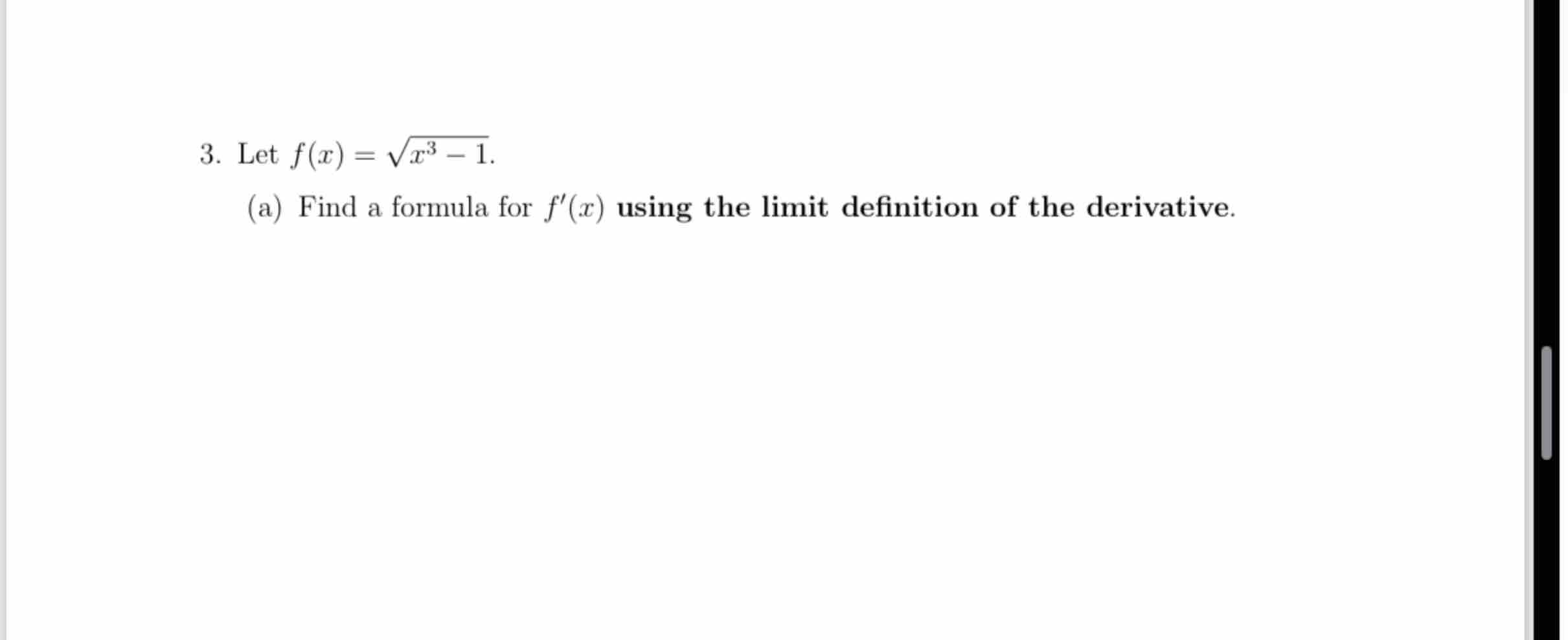 Solved Let F X X3 12 A ﻿find A Formula For F X ﻿using