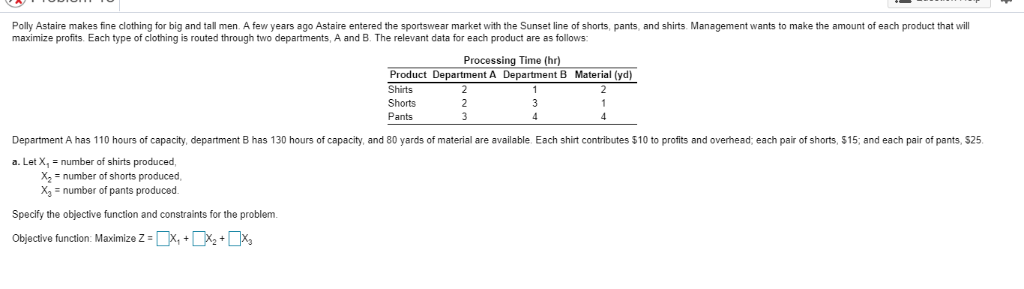Solved b. A linear programming software shows that all | Chegg.com