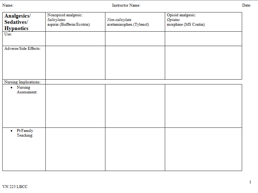 Name: Instructor Name: Date: | Chegg.com