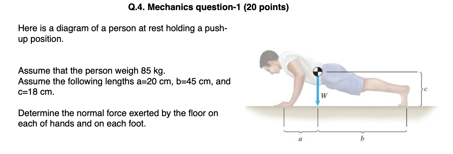 Solved Q.4. Mechanics question-1 (20 points) Here is a | Chegg.com