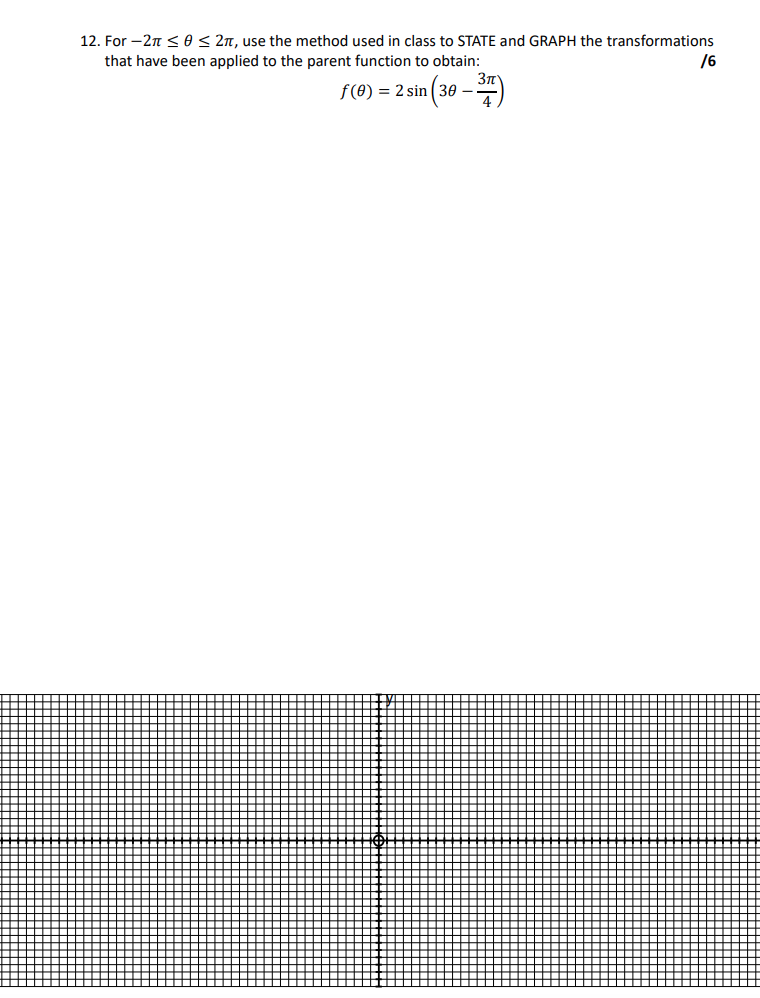 Solved For -2π≤θ≤2π, ﻿use the method used in class to STATE | Chegg.com