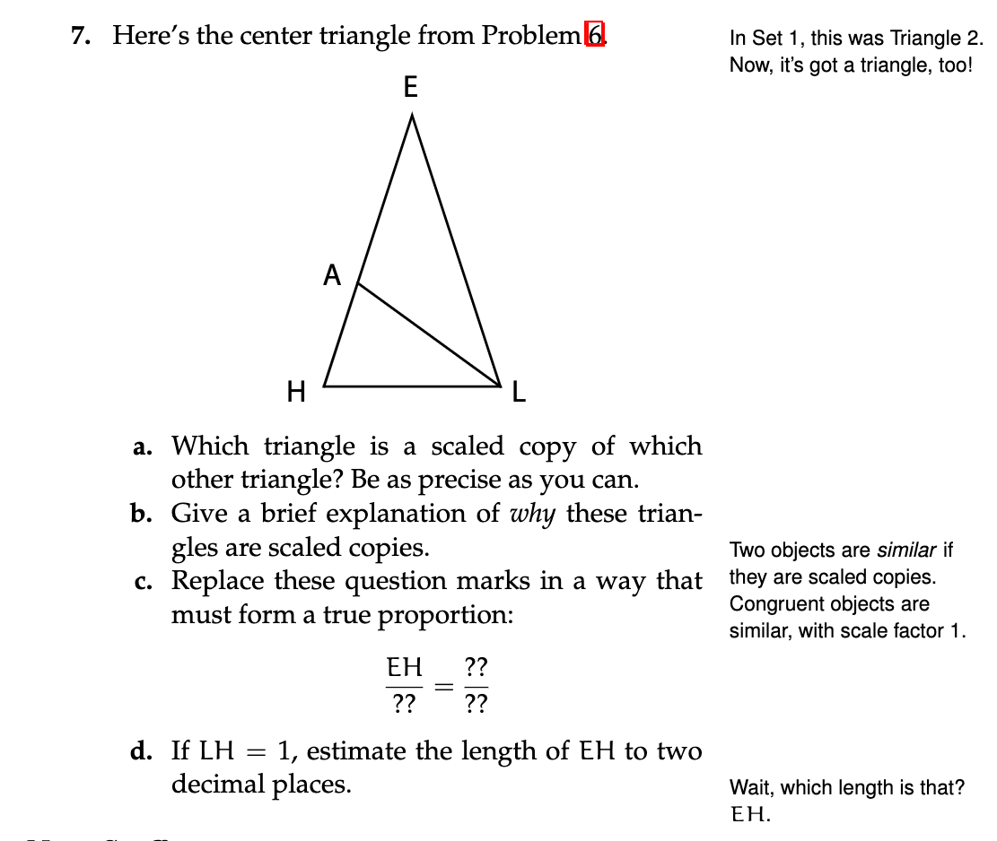 Here's the center triangle from Problem 6.In Set 1, | Chegg.com
