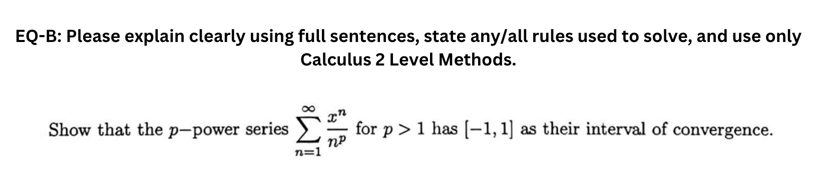 Solved EQ-B: Please explain clearly using full sentences, | Chegg.com