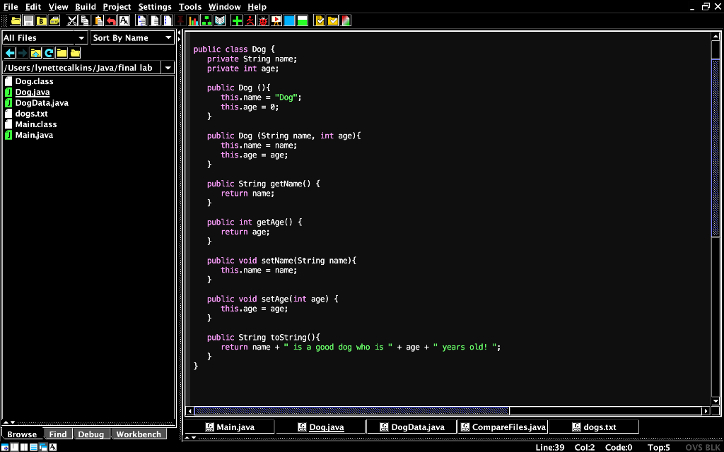 Solved The dogs.txt file stores information about various | Chegg.com