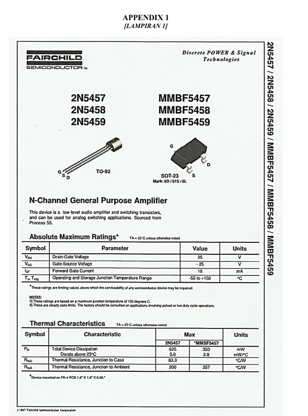 Solved Question 2 (Soalan 21 A self-bias n-channel 2N5457 | Chegg.com