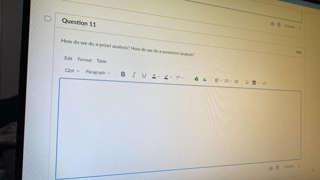 Solved How Do We Do A Priori Analysis How Do We Do