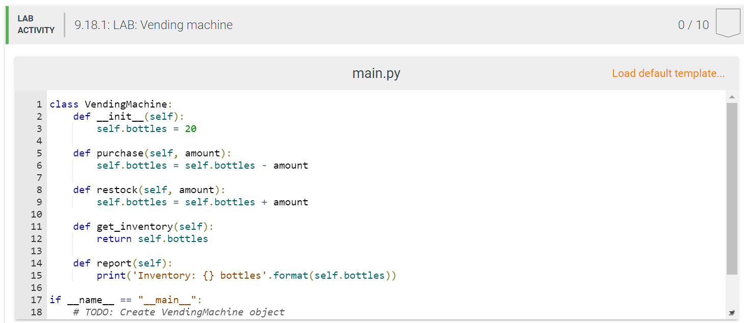 Solved 9.18 LAB: Vending machine Given two integers as user | Chegg.com