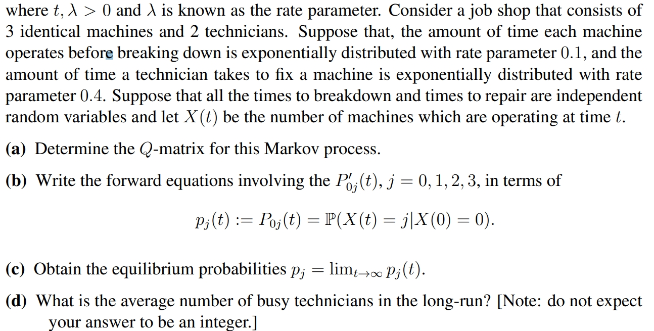Solved the exponential PDF has the form Pleaese give me full | Chegg.com
