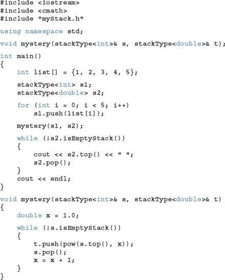 Solved #include #include #include "myStack.h" using | Chegg.com
