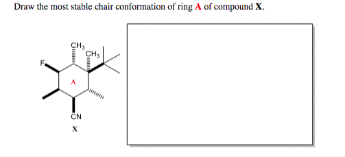 Solved Draw the most stable chair conformation of ring A of | Chegg.com