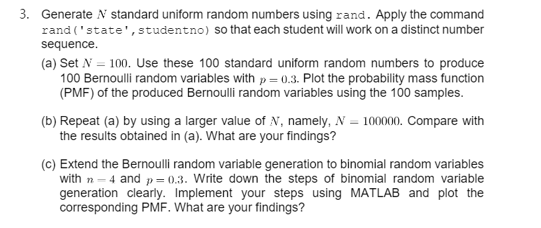 2. Create a file named "rand_u.m" with the following | Chegg.com
