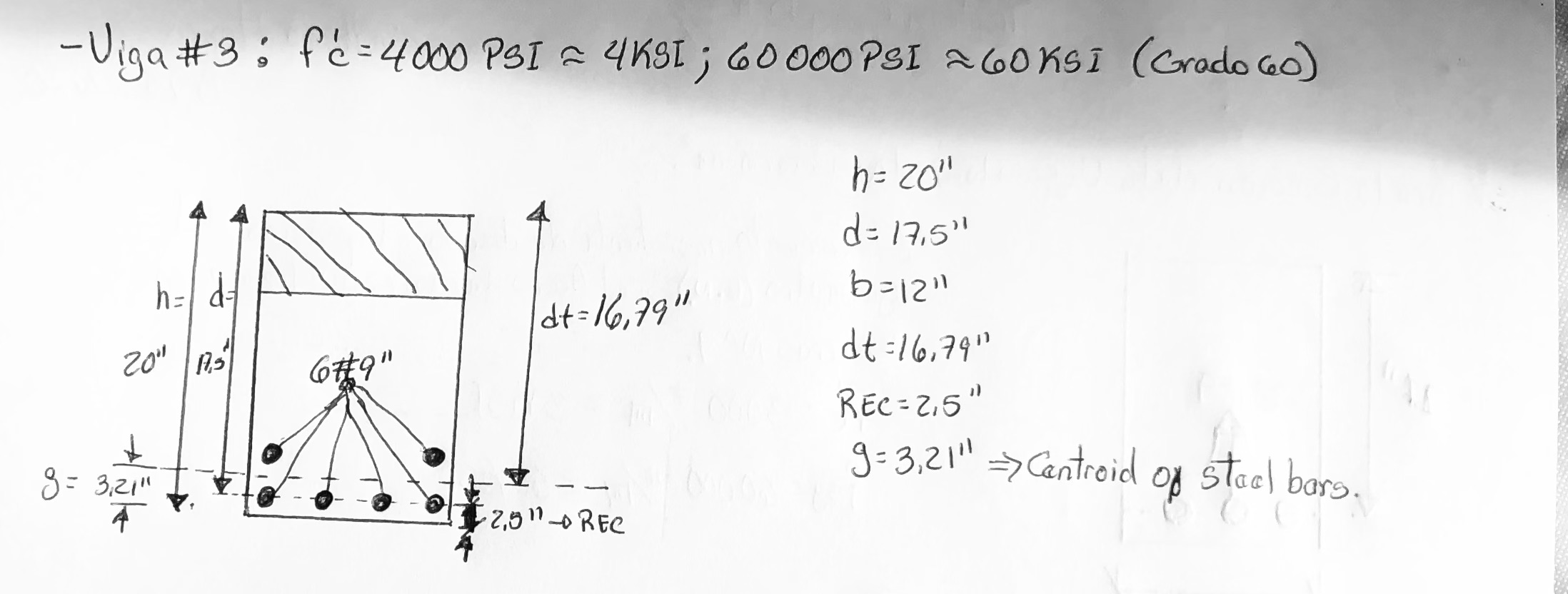 Solved PROBLEM N°3: ANALYSIS of a rectangular concrete beam | Chegg.com