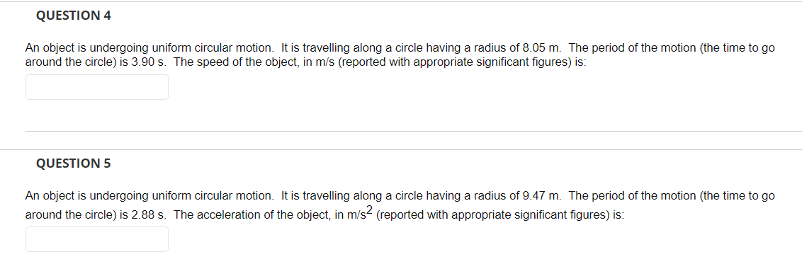 Solved An object is undergoing uniform circular motion. It | Chegg.com