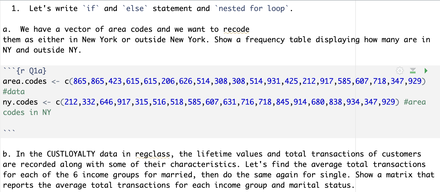Solved 1. Let's write 'if' and 'else' statement and 'nested | Chegg.com