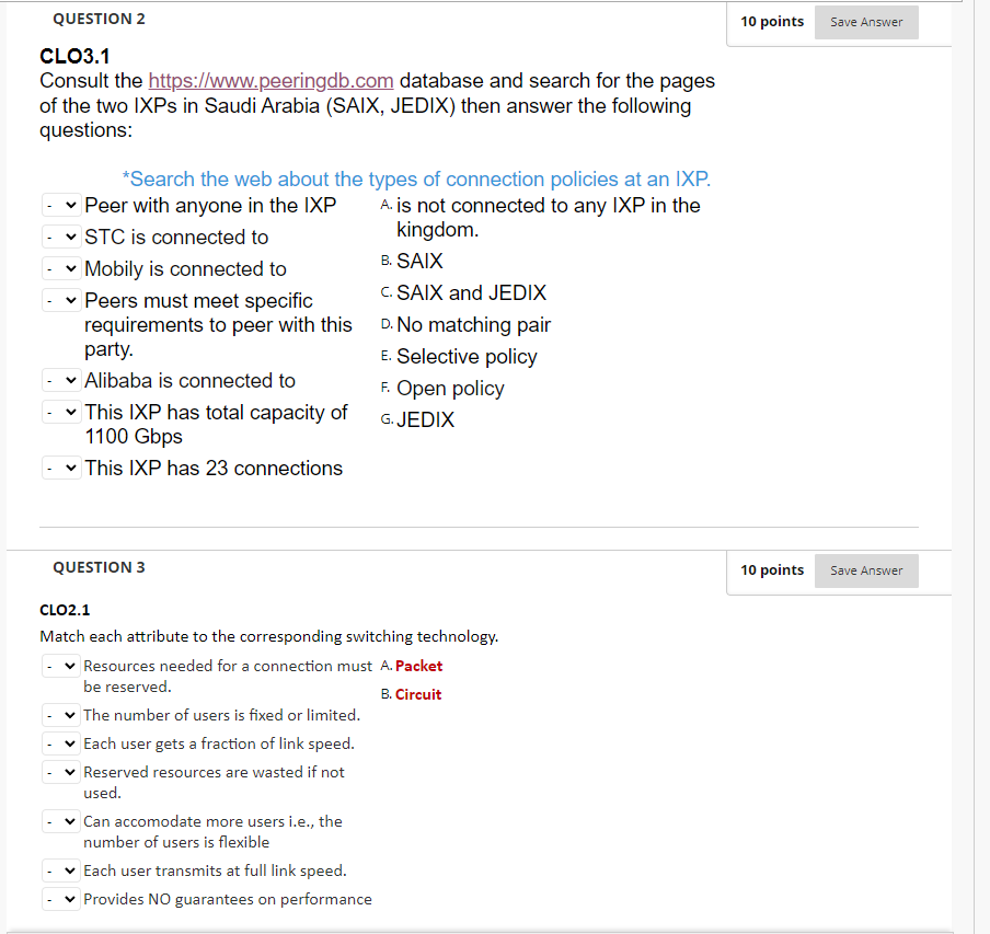 Solved CLO3.1 Consult the https://www.peeringdb.com database | Chegg.com