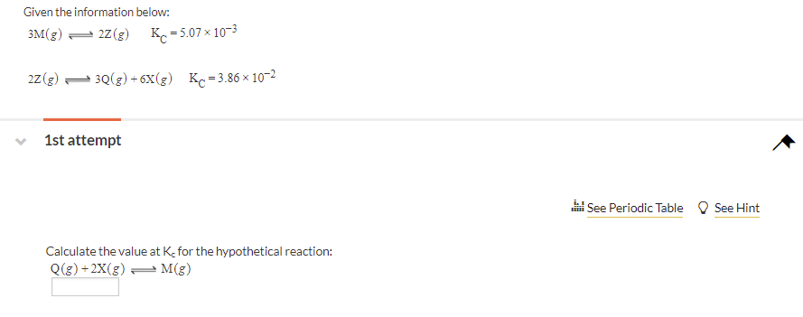 Solved Determine the Kcexpression for the general reaction | Chegg.com