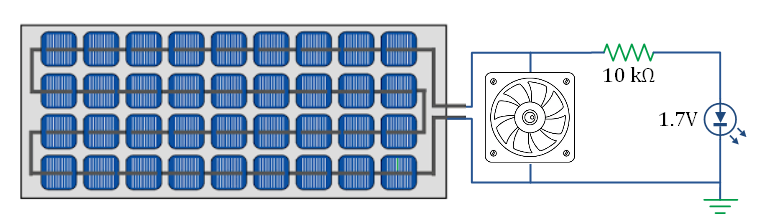 Solved The solar panel is composed of 36 solar cells, each | Chegg.com