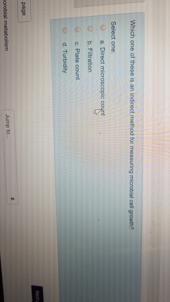 Solved Which one of these is an indirect method for | Chegg.com