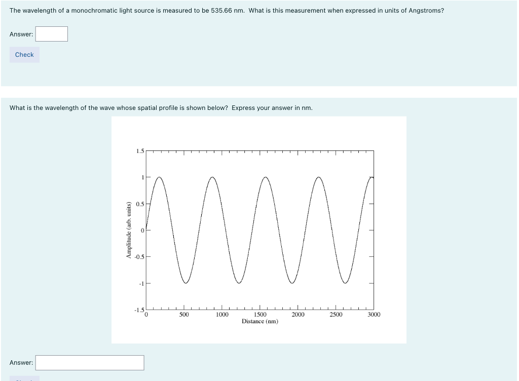 Solved The wavelength of a monochromatic light source i | Chegg.com