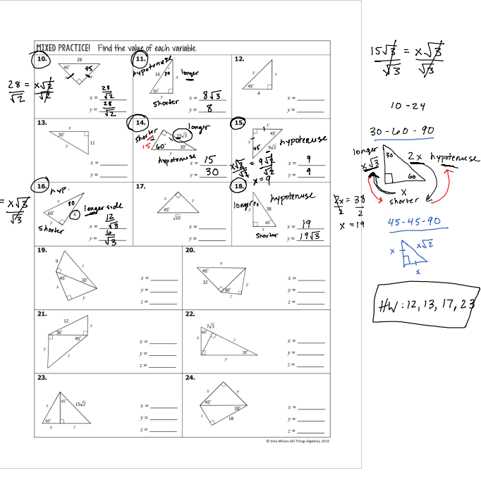 Solved MIXED PRACTICE! Find the value of each variable. 1553 | Chegg.com