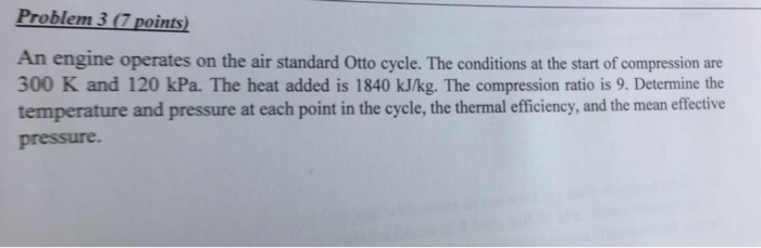 Solved Problem 2 (7 points Calculate the power plant | Chegg.com