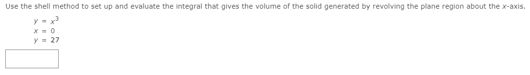Solved Use the shell method to set up and evaluate the | Chegg.com