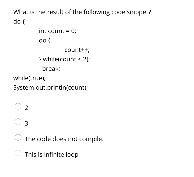 Solved QUESTION 1 The following loop displays__. for | Chegg.com