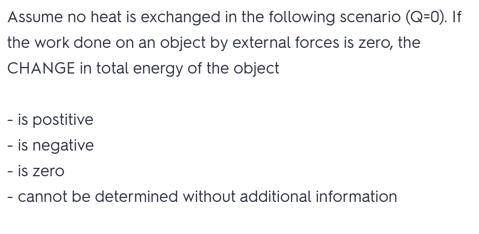 Solved Assume no heat is exchanged in the following scenario | Chegg.com