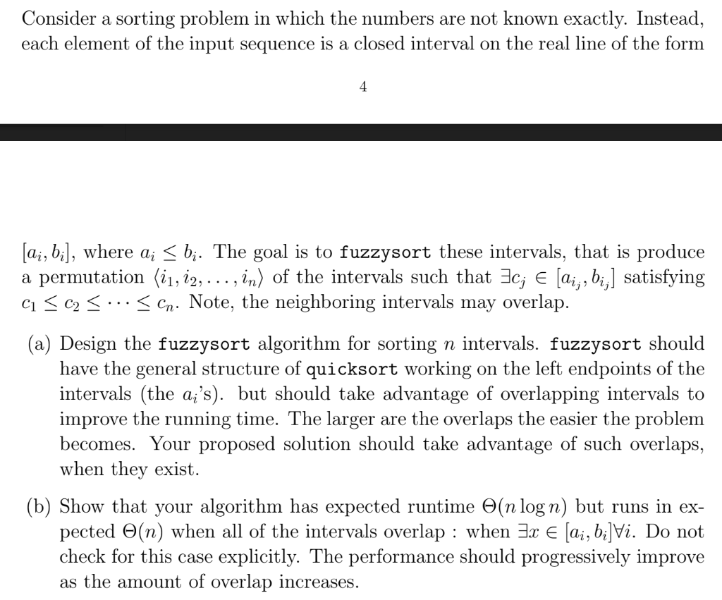 Consider a sorting problem in which the numbers are | Chegg.com
