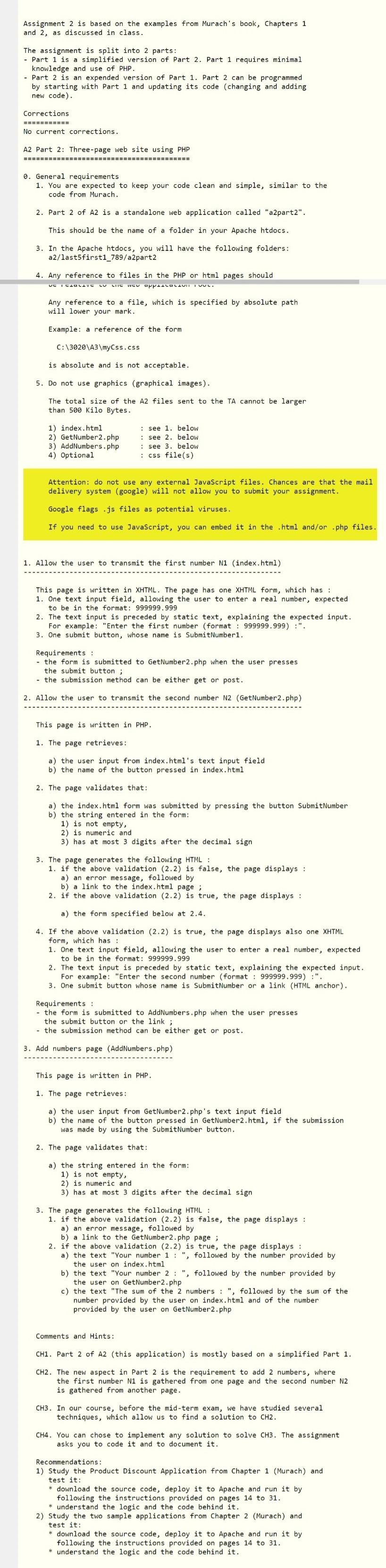 Solved Assignment 2 is based on the examples from Murach's | Chegg.com