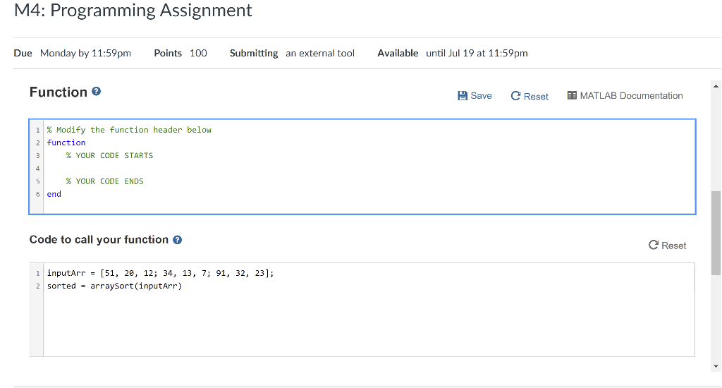 Solved M4: Programming Assignment Due Monday by 11:59pm | Chegg.com