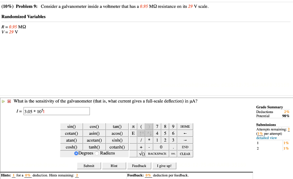 Solved (10\%) Problem 9: Consider a galvanometer inside a | Chegg.com