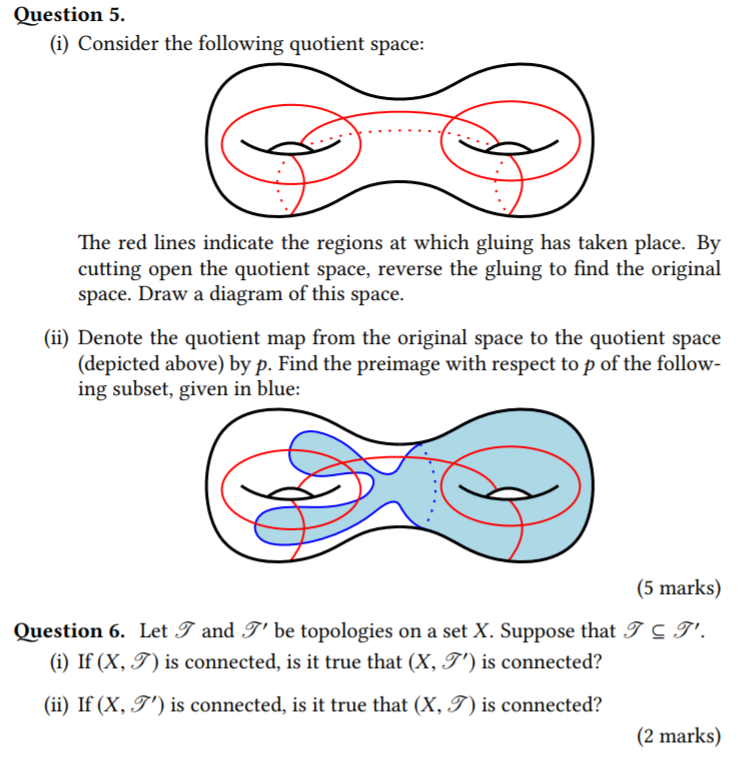 Question 5. (i) Consider the following quotient | Chegg.com