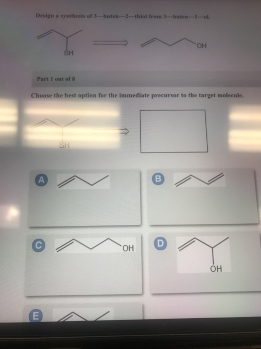 Solved Design a synthesis of 3-buten--2-thiol from | Chegg.com Solved Design a synthesis of 3-buten--2-thiol from | Chegg.com